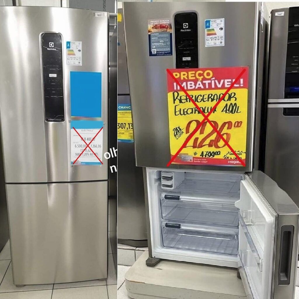 Geladeira Electrolux Frost Free Inverse 400L Bottom Freezer Efficient DB44S – 220V – PROMOON