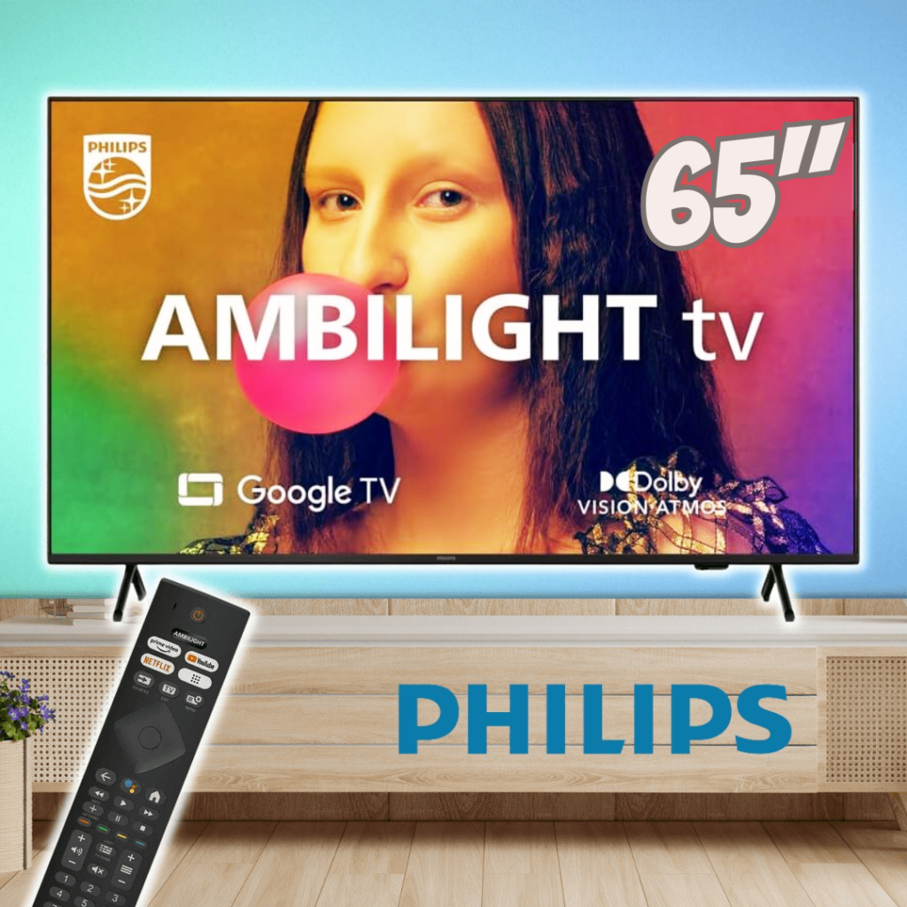 Smart TV Philips Ambilight 65″ 4K 65PUG7908/79, Google TV – PROMOON