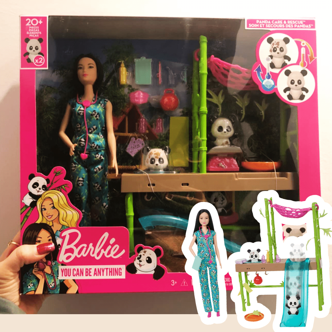 Barbie Conjunto de Brinquedo Cuidados e Resgate de Pandas – PROMOON