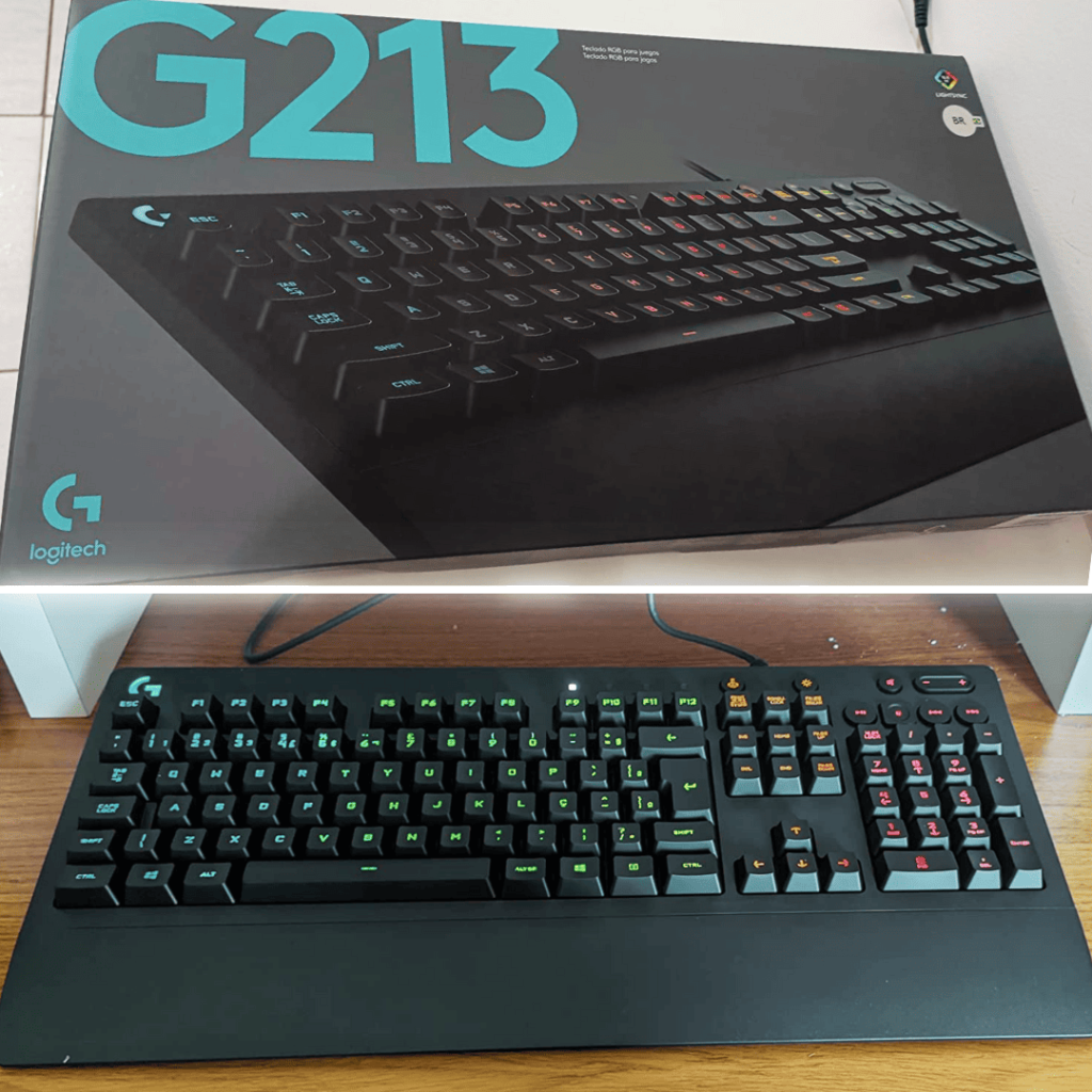 Teclado Gamer Logitech G213 com Layout ABNT2, RGB LIGHTSYNC – PROMOON