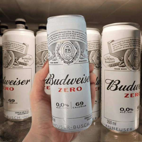 Pack Cerveja Budweiser Zero Álcool, 350ml, Lata – 8 unidades – PROMOON