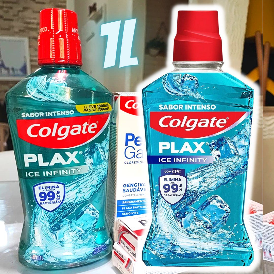 Colgate Plax Ice Infinity – Enxaguante Bucal, 1000Ml – PROMOON